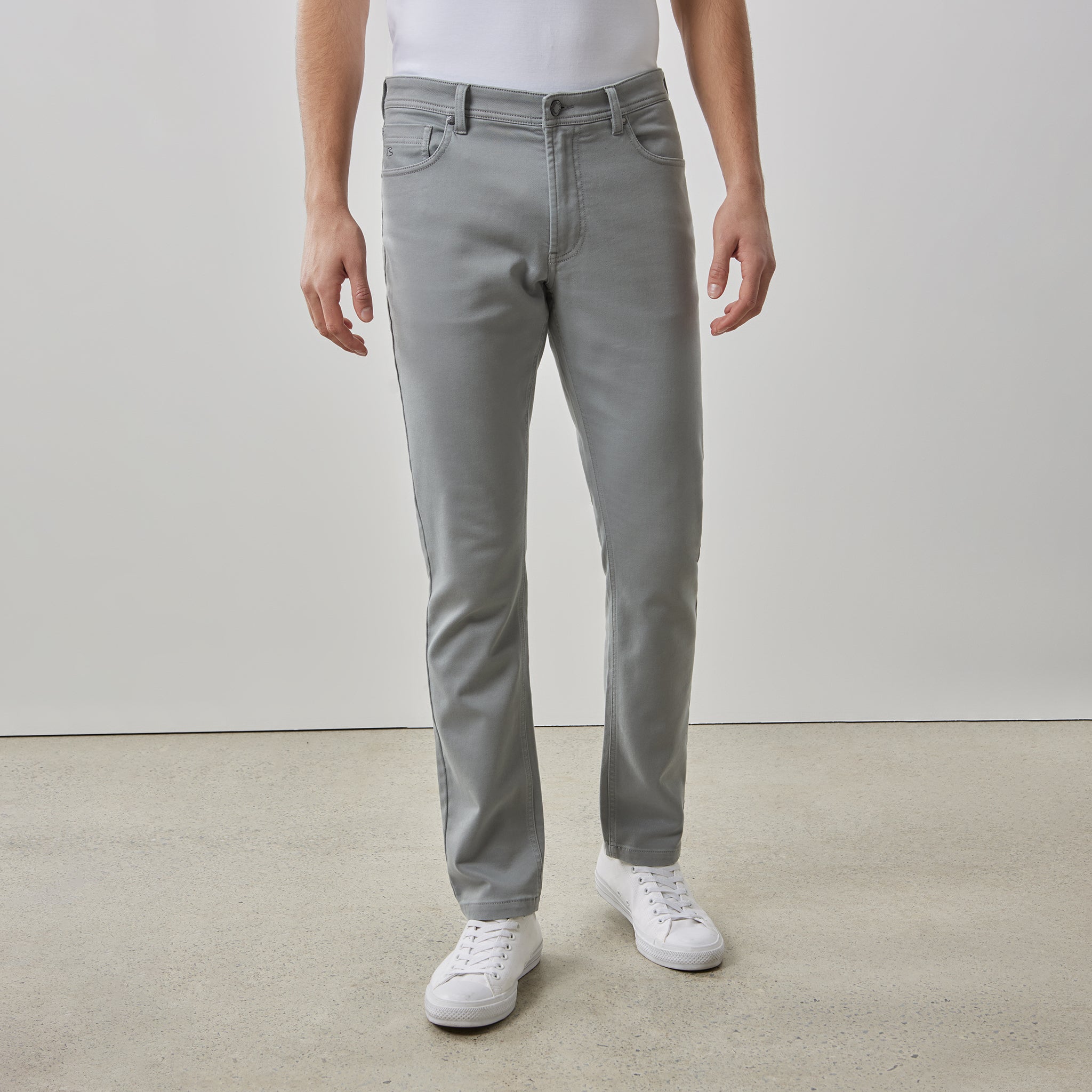 Linear Stretch Pant - Light Grey | Robert Barakett